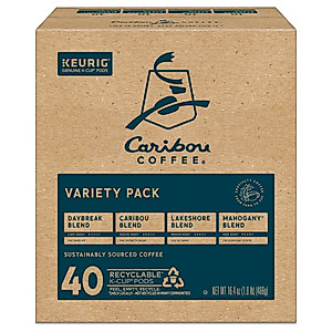 Keurig Caribou Coffee Favorites Variety Pack, Single-Serve Coffee K-Cup Pods Sampler, 40 Count