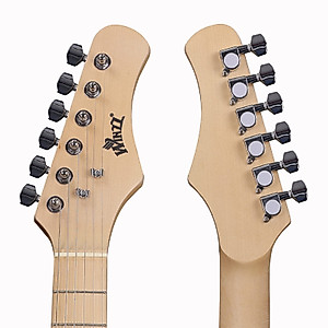 WINZZ EGM100 30 Inches Real Kids Electric Guitar with Beginner Kit, Right Handed, Blueburst