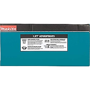 Makita XCU06T 18V LXT Lithium-Ion Brushless Cordless (5.0Ah) 10" Top Handle Chain Saw Kit, Teal