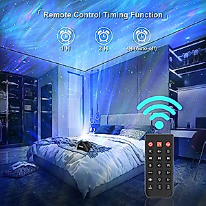 Vinwark Northern Lights Aurora Projector for Bedroom with Music Bluetooth Speaker and White Noise, Galaxy Projector, Starry Night Light Projectors for Kids Adults Gaming Room