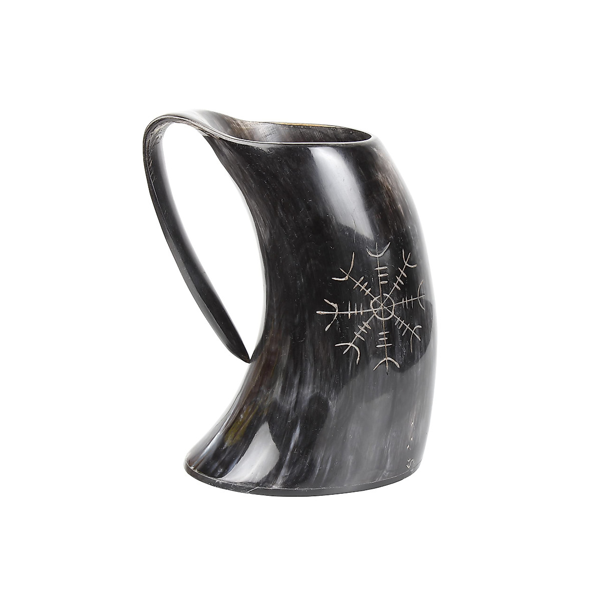 Father's Day Gifts Premium Original Viking Drinking Horn Mug Premium Viking Beer Tankard | Ideal for Beer Lovers-Wine-Mead & Ale | Nordic Inspired Drinking Mug