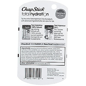 ChapStick Total Hydration Rose Petal 0.12 oz (Pack of 2)