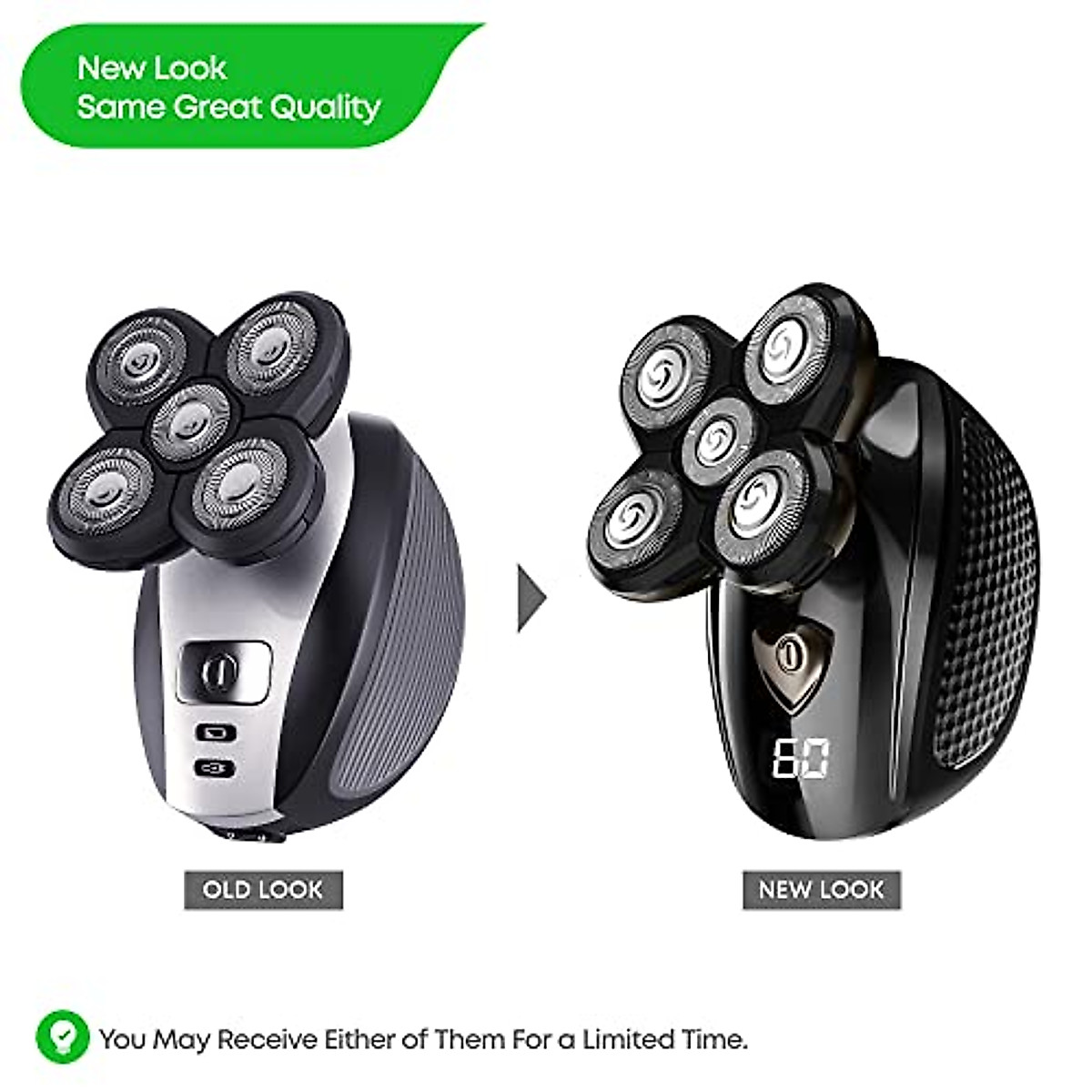 Pamasana Head Shavers for Bald Men, Electric Shavers for Bald Head Cordless, Bald Head Shavers, Electric Shaver, Rechargeable Rotary Shaver for Men, Waterproof Rotary Shaver Grooming Kit