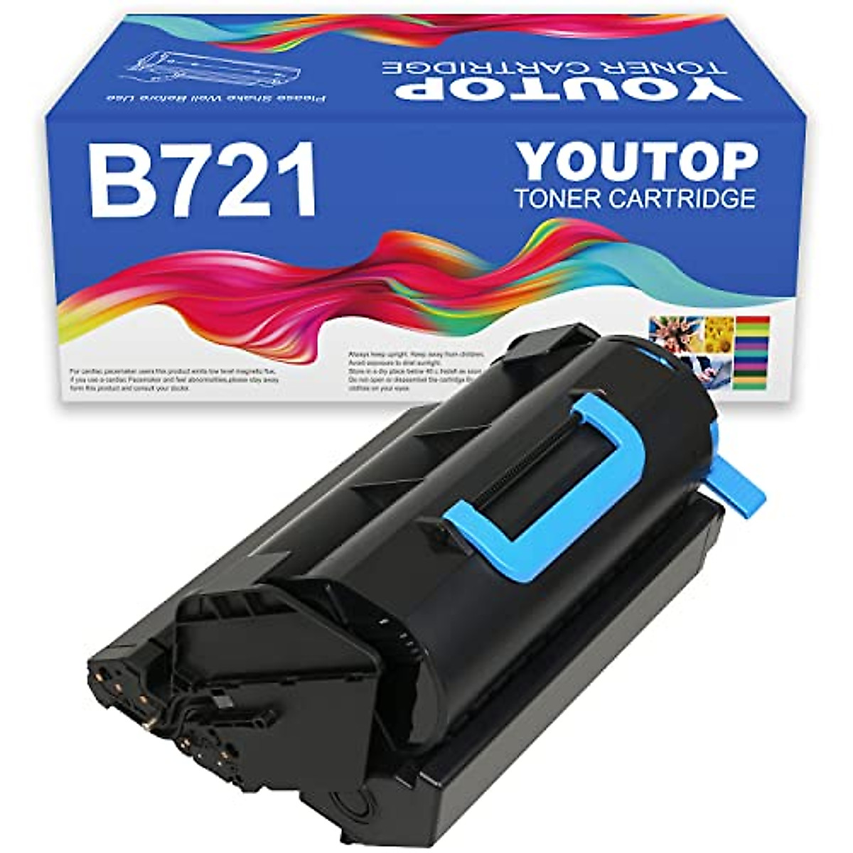 YOUTOP 1PK B721 B731 Black Toner Cartridge for 45488801 High Yield Black Toner Cartridge Compatible for Oki B721dn B731dnw B731dn