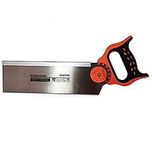 ACEgoes 12" Miter Box with Saw Included, Reinforced Steel Back Saw for Accurate Cutting, Preset 90 Degree 45 Degree 22.5 Degree and 0 Degree Cuts, 4-1/2in x 3in (width x Height) Cutting Capacity