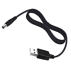 XINYUWIN USB Type-A Male to 5.5mm x 2.1mm Barrel 5V DC Power Cable with 4 Connectors Compatible with Laptop, Notebook, HUB Splitter, Router, LED Lights, USB Speaker