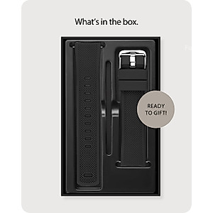 Fullmosa 22mm Silicone Watch Bands No Gaps Compatible for Samsung Galaxy Watch 46mm/Gear S3 Classic/Frontier, Galaxy Watch 3 45mm,(Black+Red)