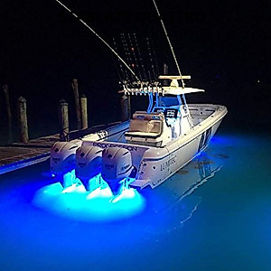 Lumitec Lighting 101511, LED Underwater Light, SeaBlaze Quattro Underwater Light, Dual Color White / Blue