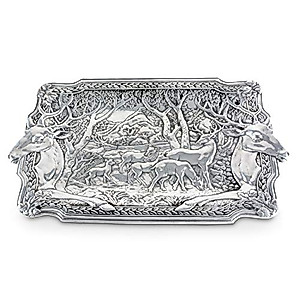 Arthur Court Elk Herd Oblong Serving Display Tray 25.5 inch x 15.5 inch