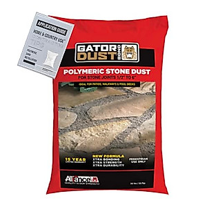 Alliance Gator Polymeric Stone Dust Bond. for Joint up to 6 Inches (Sahara Beige) with Home and Country USA Professional Contractor Tip