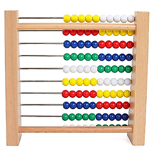 Artist Unknown Abacus for Kids Math Preschool Number Learning Classic Wooden Toy Developmental Toy Wooden Beads 8 Extension Activities Great Gift Toddler Girls and Boys