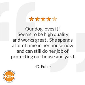 K&H Pet Products Original Lectro-Kennel Outdoor Heated Dog Pad with Free Cover Black Large 22½” x 28½”, Waterproof Dog Cat Heating Pad Warming Mat Anti Chewy Cord for Outside Animals