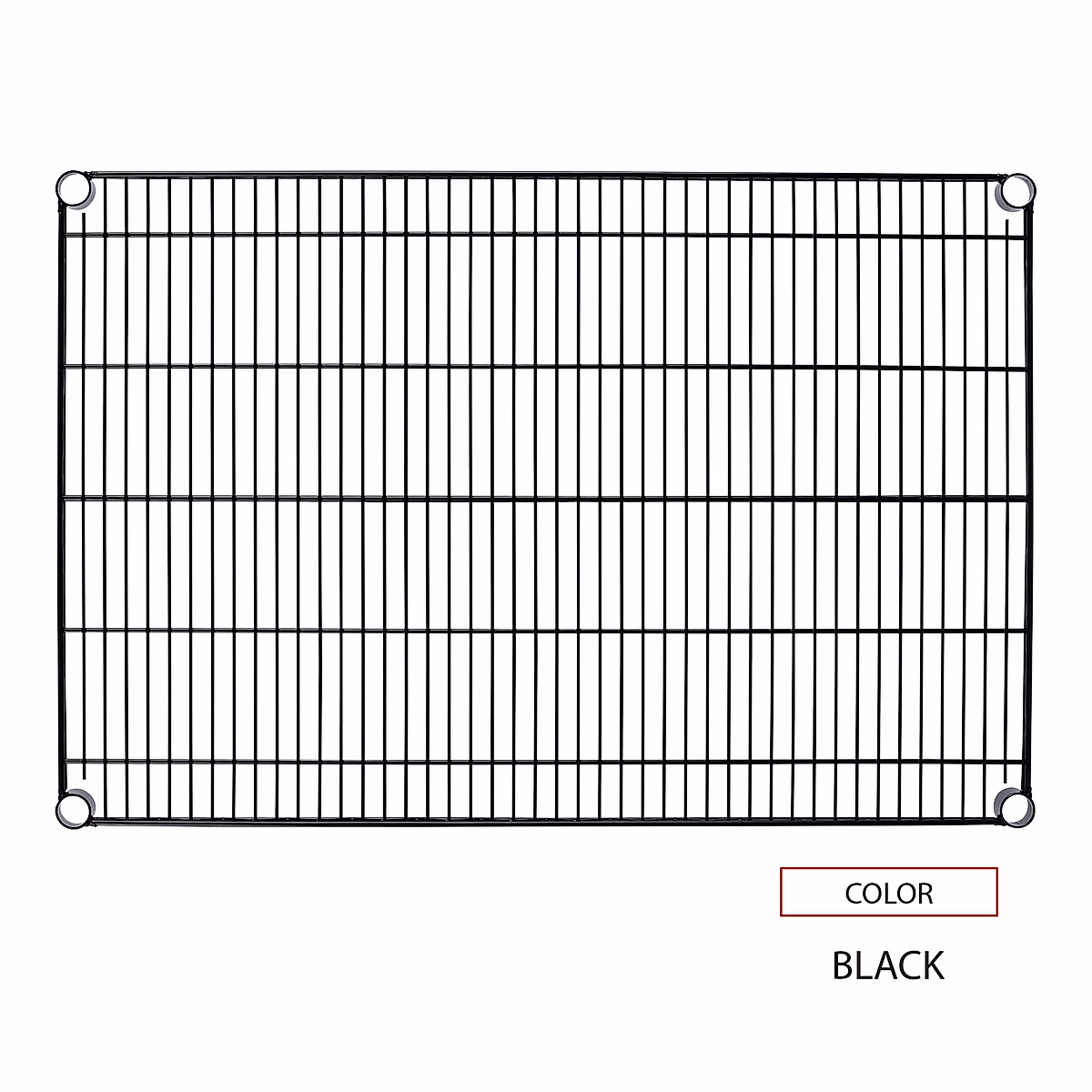 Alera SW583624BL Industrial Extra Wire Shelves, 36w x 24d, Black (Case of 2)