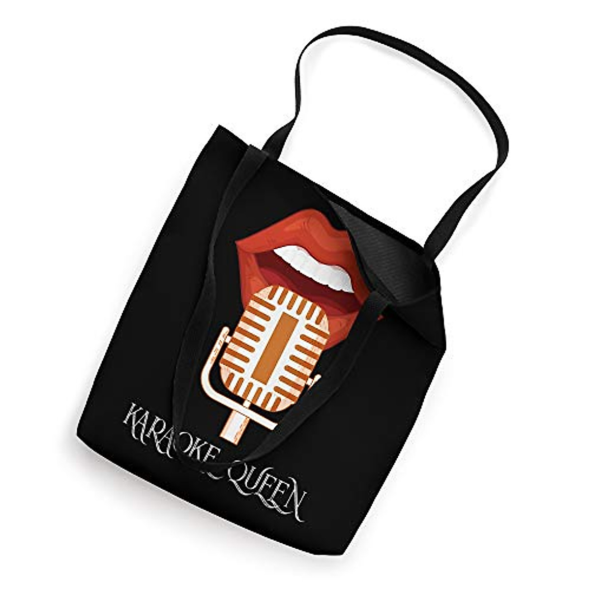 Karaoke Queen Singing Singer Music Microphone Lips Gift Tote Bag