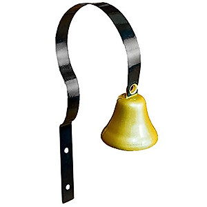 barkOutfitters GoGo Bell Dog Doorbell for Housebreaking/Housetraining Door Bell/Potty Training Your Poochie to Let You Know When They Need to Tinkle (Black, Qty 1)