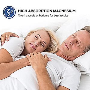 High Absorption Magnesium for Leg Cramps,tensed Muscles, Supports Muscles Function with Vitamins B6, D, E, 380mg Magnesium, 60 Servings