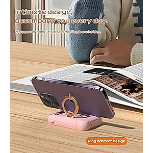 TTVCER Portable Charger 10000mAh, 22.5W USB C Small Cute Power Bank Fast Charging Compact Battery Pack with Built in 2 Cables and Precise led Digital Display,Compatible with iPhone,Tablet,Samsung