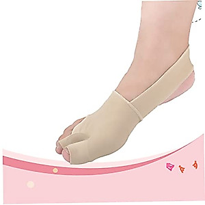 LALAFINA 1 Pair Night Splint Thumb Brace Foot Protectors for Feet Hallux Valgus Separator Bunion Sock Protector Big Toe Brace for Bunion Ease Foot Pain Socks Thumb Bunions Protector Gloves