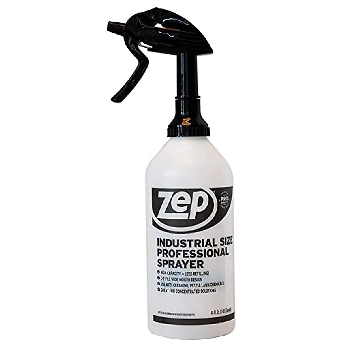 Zep Industrial Sprayer Bottle - 48 Ounces C32810 - Up to 30 Foot Spray, Adjustable Nozzle