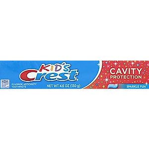 Crest Kid's Cavity Protection Toothpaste for Kids (children and toddlers 2+), Sparkle Fun Flavor, 4.6 Ounce (Pack of 2)