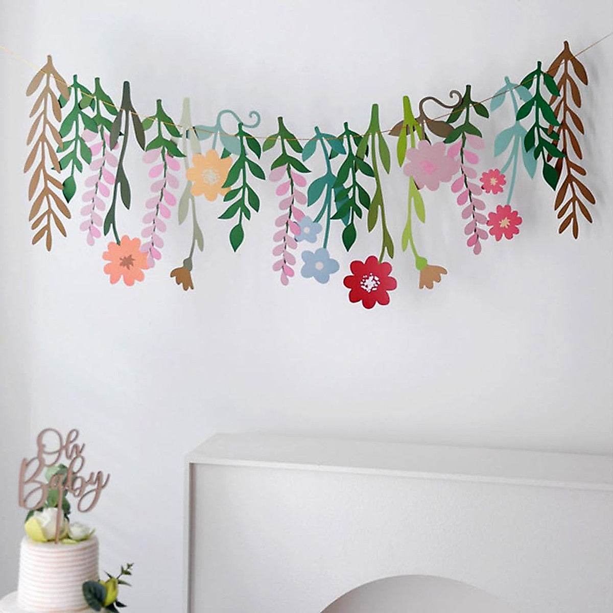 Colorful Wildflower Garland for Party Decorations