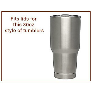 2 Pack New OEM Replacement Rubber Lid Seals for 14 or 30 Ounce Insulated Stainless Steel Tumbler Lids Such As Yeti RTIC Ozark Trail Mossy Oak Atlin Beast