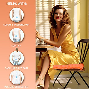 XSIUYU Extra-Large Gel Seat Cushion, Breathable Honeycomb Design Chair Cushions, Tailbone Pain Relief Egg Seat Cushion Butt Pillow, Chair Cushion for Office Chair Car Wheelchair Home Desk Chair