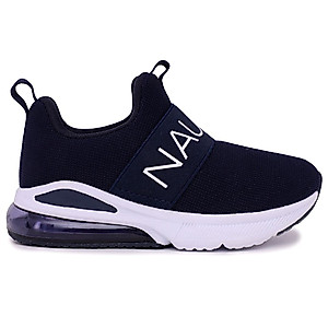 Nautica Kids Boys Fashion Sneaker Slip-On Air Cushion Athletic Running Shoe for Toddler and Little Kids-Mattoon-Navy-5