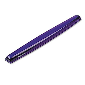 Fellowes 91437 Gel Crystals Keyboard Wrist Rest, Purple