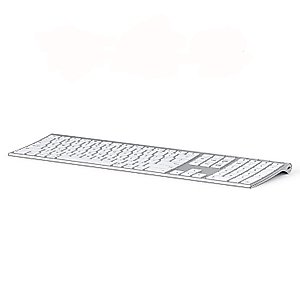 Bluetooth Keyboard for Mac, Multi-Device Rechargeable Keyboard, Ultra-Slim Wireless Keyboard with Full-Size Number Pad, Compatible with Apple MacBook Pro/Air, iMac, iPhone, iPad