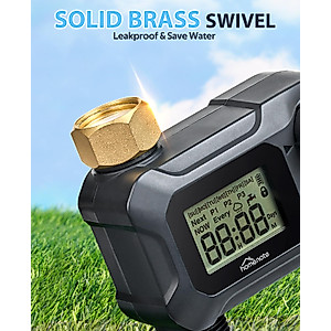 HOMENOTE Sprinkler Timer, Water Timer for Garden Hose, Programmable Hose Timer for Lawn Watering System Automatic Irrigation System with Rain Delay/Manual Mode, IP65 Waterproof