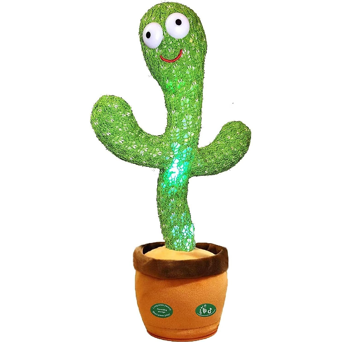 Dancing Cactus Toys, Talking Dancing Cactus Plush Toy Electronic Shake Toys, Repeat English Songs Plush Cactus Toys for Babies, Wiggle Dancing Cactus Plush Toy in Pot Decoration & Children Funny Toys