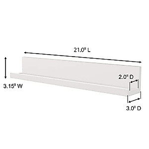 CommandCommand Picture Ledge, Damage Free Hanging Floating Shelf & 10 Lb XL Heavyweight Wall Hook, Damage Free Hanging Wall Hook with Adhesive Strips