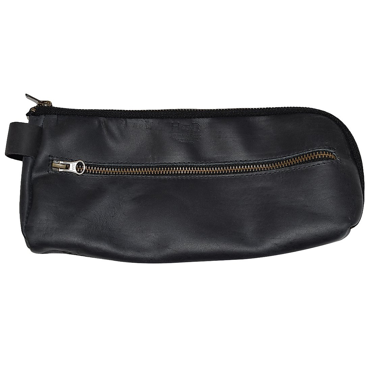 Hide & Drink, Carrying Case Compatible with Switch, Urban Travel Pouch, Soft Storage Bag, Scratch & Bump Protection, Minimalist Essentials, Full Grain Leather, Handmade, Charcoal Black