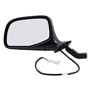 Driver and Passenger Power Side View Mirrors Black & Chrome Replacement for 1992-1996 F150 Pickup Truck F7TZ17682BAA F7TZ17683BAB