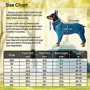 YOHOD Dog Winter Coat, Soft Fleece Pullover Pajamas, Pet Windproof Warm Cold Weather Jacket Vest Cozy Onesie Jumpsuit Apparel Outfit Clothes for Small, Medium, Large Dog Walking Hiking Travel Sleep