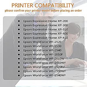 Run Star 2 Pack 200XL Cyan Remanufactured Ink Cartridge Replacement for Epson 200XL for Epson Expression Home XP-200 XP-300 XP-310 XP-400 XP-410 Workforce WF-2520 WF-2530 WF-2540 Printer (2 Cyan)