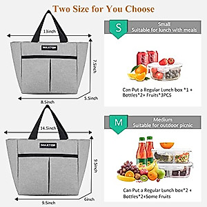 MAXTOP Lunch Bags for Women,Insulated Thermal Lunch Tote Bag,Lunch Box with Front Pocket for Office Work Picnic Shopping
