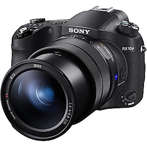 Sony Cyber-Shot DSC-RX10 IV Digital Camera (DSCRX10M4/B) + 64GB Card + Card Reader + Case + Flexible Tripod + Hand Strap + Memory Card Wallet + Cap Keeper + Cleaning Kit (Renewed)