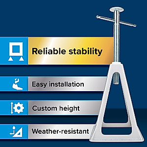 Camco Olympian Aluminum Jack Stands, Support up to 6,000 lbs, Pack of 4 ( 44560)