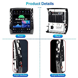 Aucar for Toyota Tacoma 2005-2015 New Android 9.0 Car Radio Head Unit Multimedia Stereo Video Player, 12.1 Inch 8G RAM 128 ROM T-Style GPS Navigation with OEM JBL System