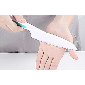 YOFAN 3-Pack Children safe plastic nylon knife,3-Piece kid friendly knives