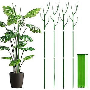 39 Inch Twig Plant Support Stakes,Tree Branch Support Stake,Trellis Stakes for Indoor Outdoor Potted Plants(4pcs)