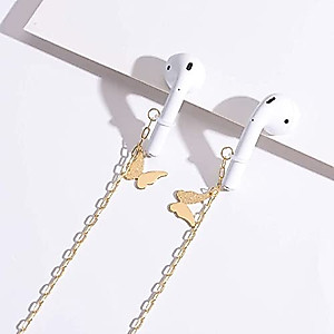 Earphone Ear Hooks Strap Holders Necklace Chain Suitable for AirPods 2 3 Pro Case Accessories Anti Lost Rope Grip for Bluetooth Cable