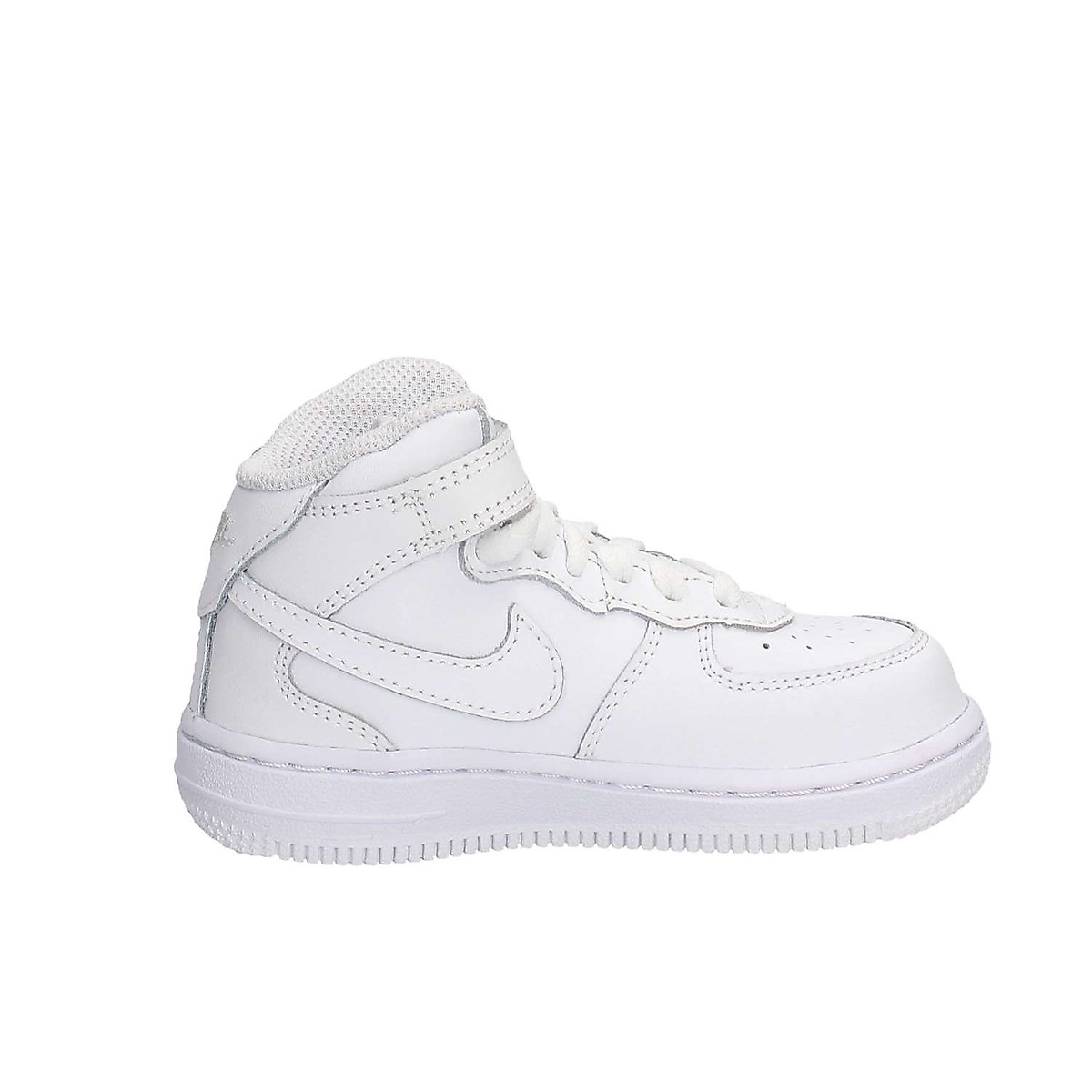 Nike Toddlers Force 1 Mid (TD) White/White/White Basketball Shoe 10 Infants US