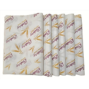 Wax Paper Sheets Sandwich Wrap Paper - 10x14" Food Wrapping Paper Liners, Grease Resistant Picnic Paper Sheets for Basket Bread Restaurants BBQs Parties (100Pcs)