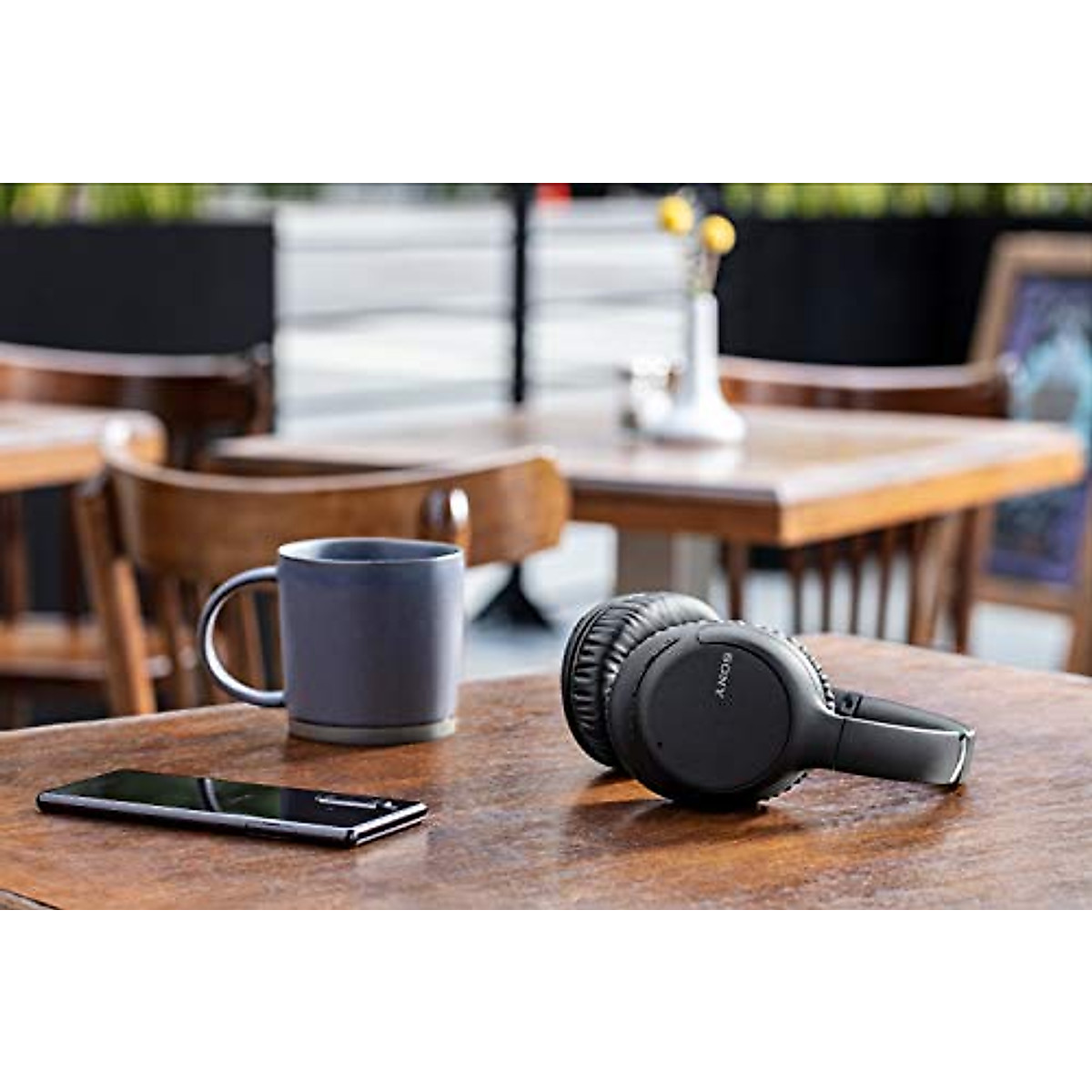 Sony Noise Cancelling Headphones WHCH710N: Wireless Bluetooth Over the Ear Headset with Mic for Phone-Call, Black