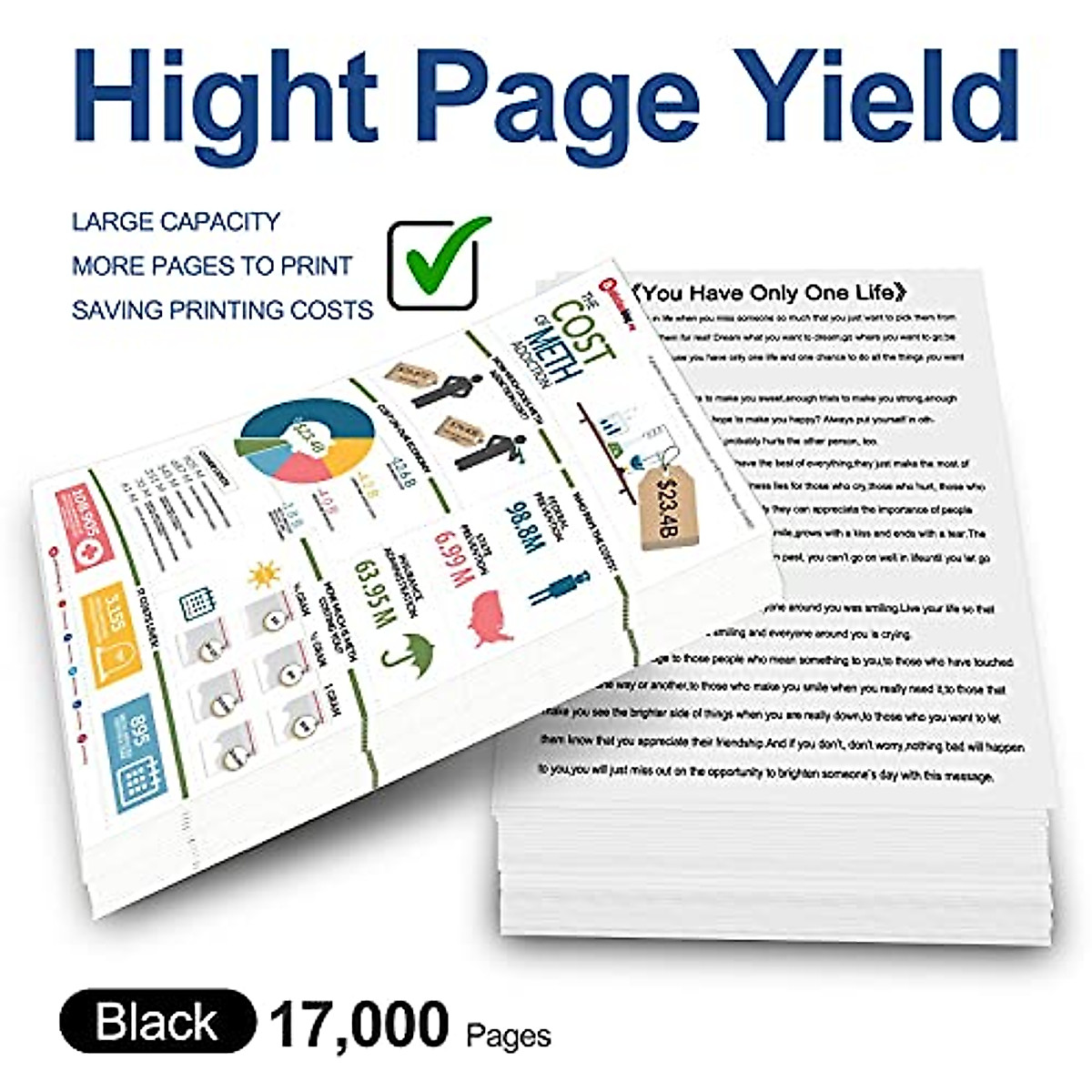 1 Pack (Black) Compatible CX820 82K1HK0 Toner Cartridge Replacement for Lexmark CS820 CX820 CX825 CX860 CS820dte CX820dtfe CX825dtfe Printers