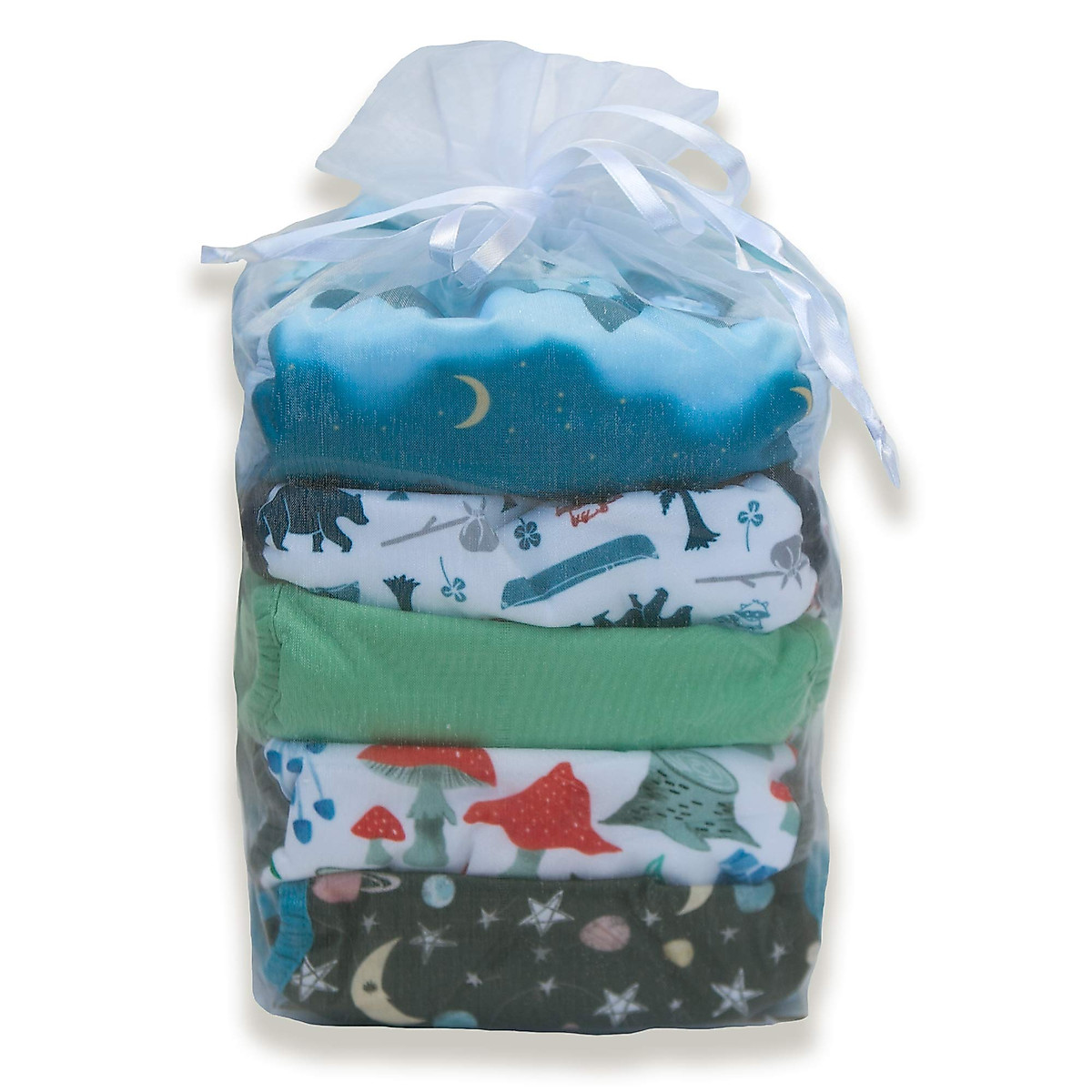 Thirsties Snap Pocket Cloth Diaper Package, Bundle of Adventure (Pack of 5)