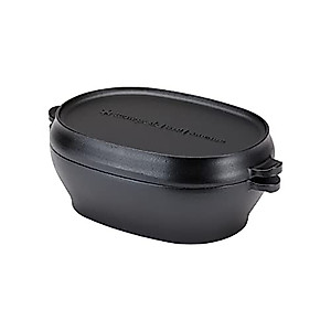 Snow Peak Micro Oval - Small Dutch Oven - Home & Outdoor Kitchen - Camping - 5.7 lbs
